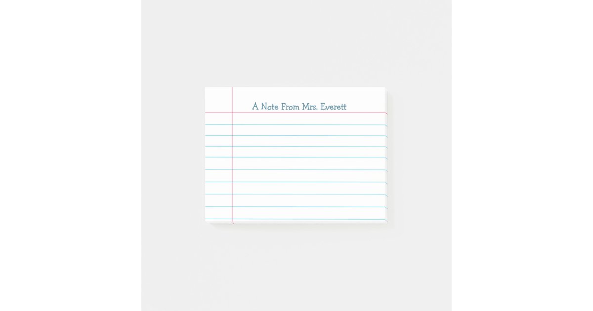 Notebook Binder Paper Style Post-it Notes | Zazzle