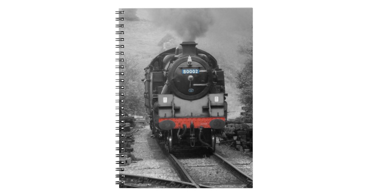 Notebook Featuring Steam Train On Cover | Zazzle