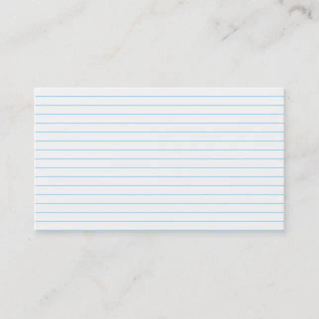 Notebook-Paper Business Card | Zazzle