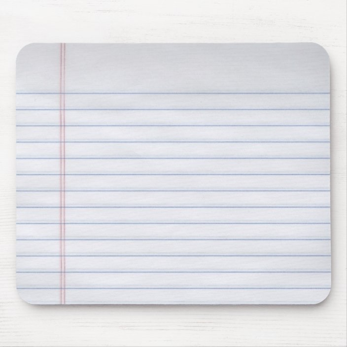Notebook Paper Mouse Pad | Zazzle.com