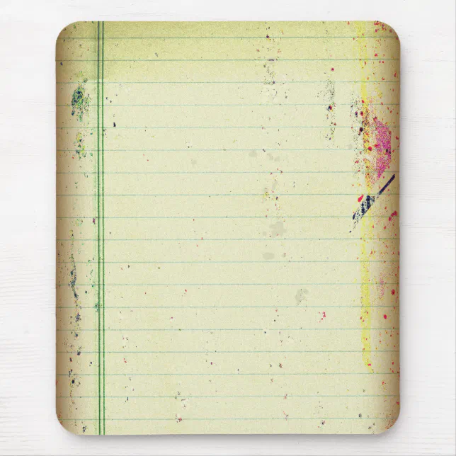 Notebook Paper Mousepad | Zazzle