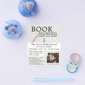 Notebook & Pencil Writers Book Signing Advertising Flyer | Zazzle