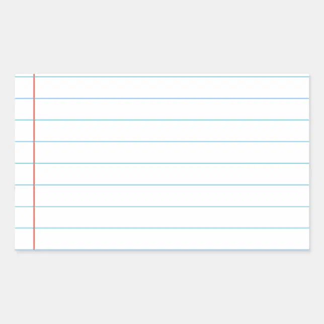 Notebook Rectangular Sticker | Zazzle