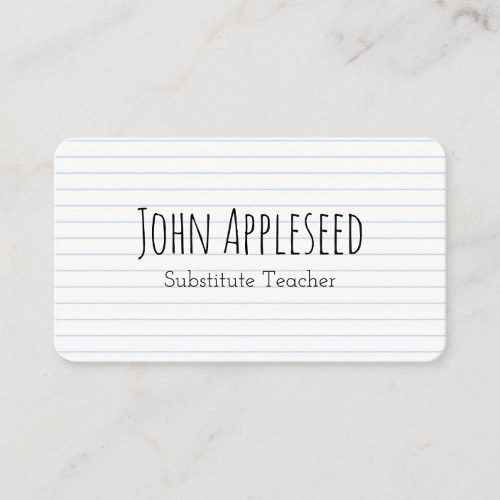 Notebook Style Business Card | Zazzle.com
