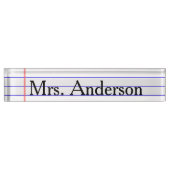 Notebook Teacher Nameplate for desk | Zazzle