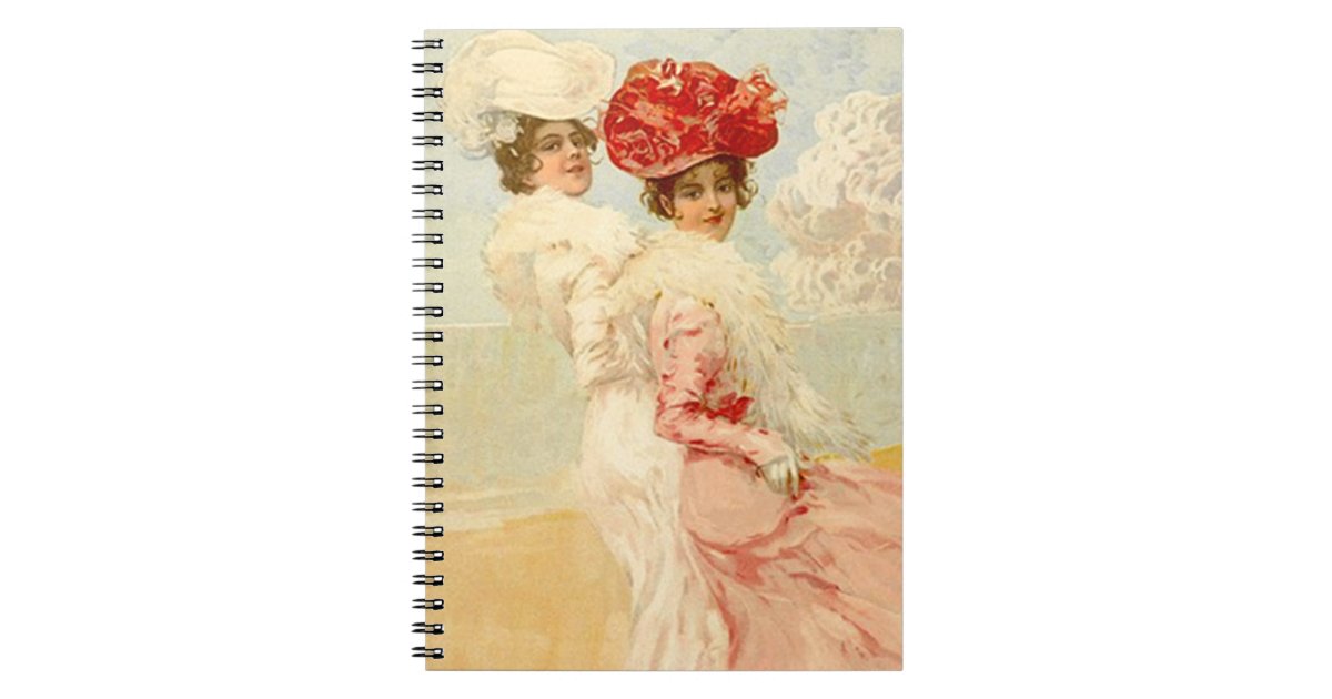 Notebook Vintage Victorian Friends Journal Diary | Zazzle