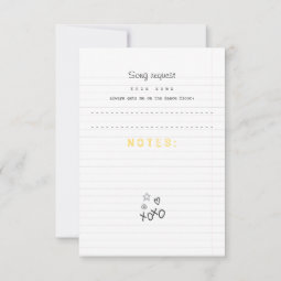 Notebook Wedding Invitation RSVP | Zazzle