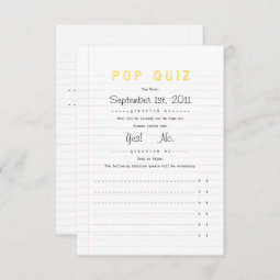 Notebook Wedding Invitation RSVP | Zazzle