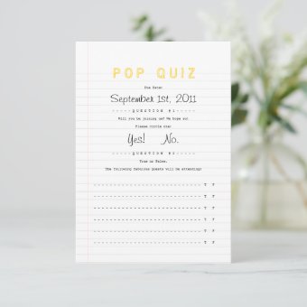 Notebook Wedding Invitation RSVP | Zazzle