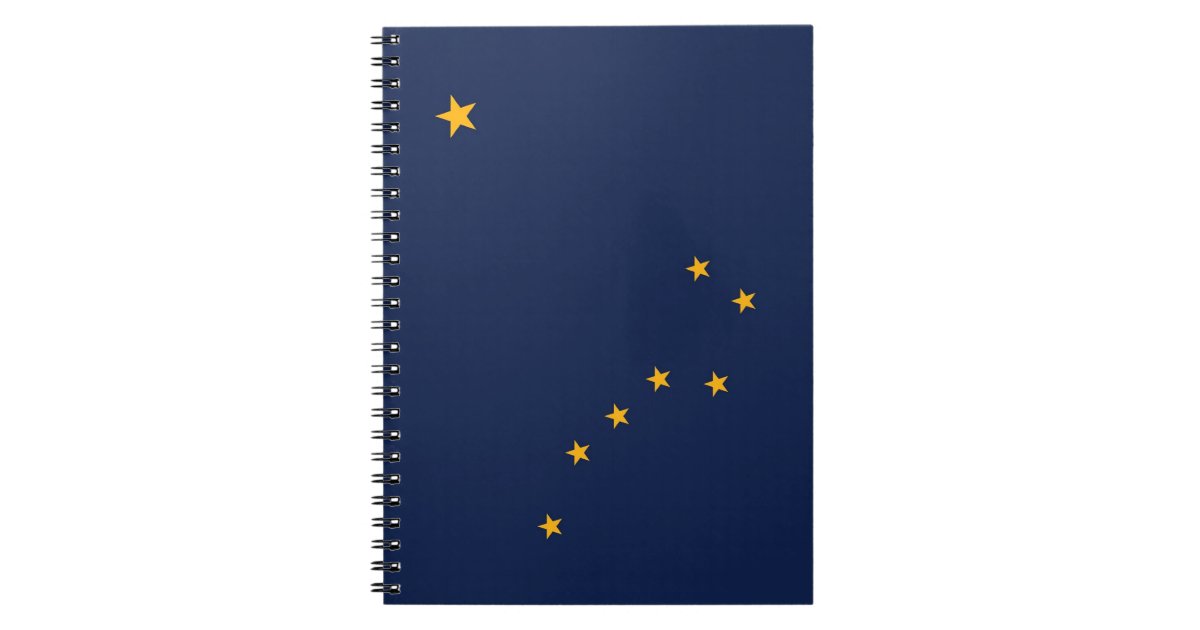Notebook with Flag of Alaska State | Zazzle