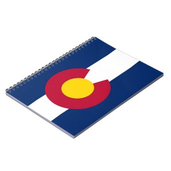 Notebook with Flag of Colorado State | Zazzle