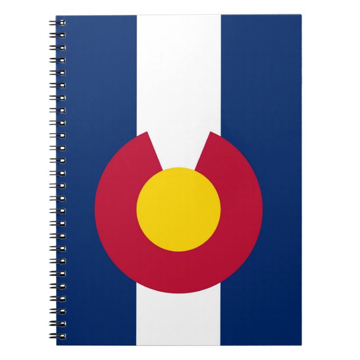 Notebook with Flag of Colorado State | Zazzle