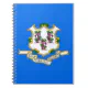 Notebook with Flag of Connecticut State | Zazzle