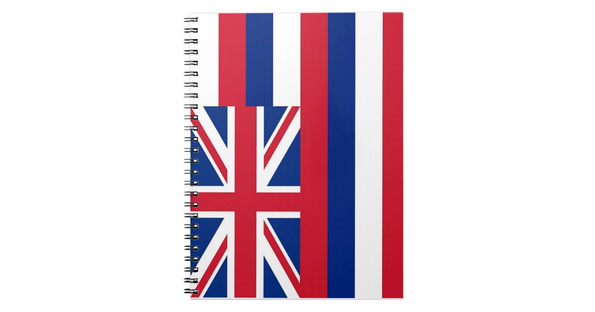 Notebook with Flag of Hawaii State | Zazzle