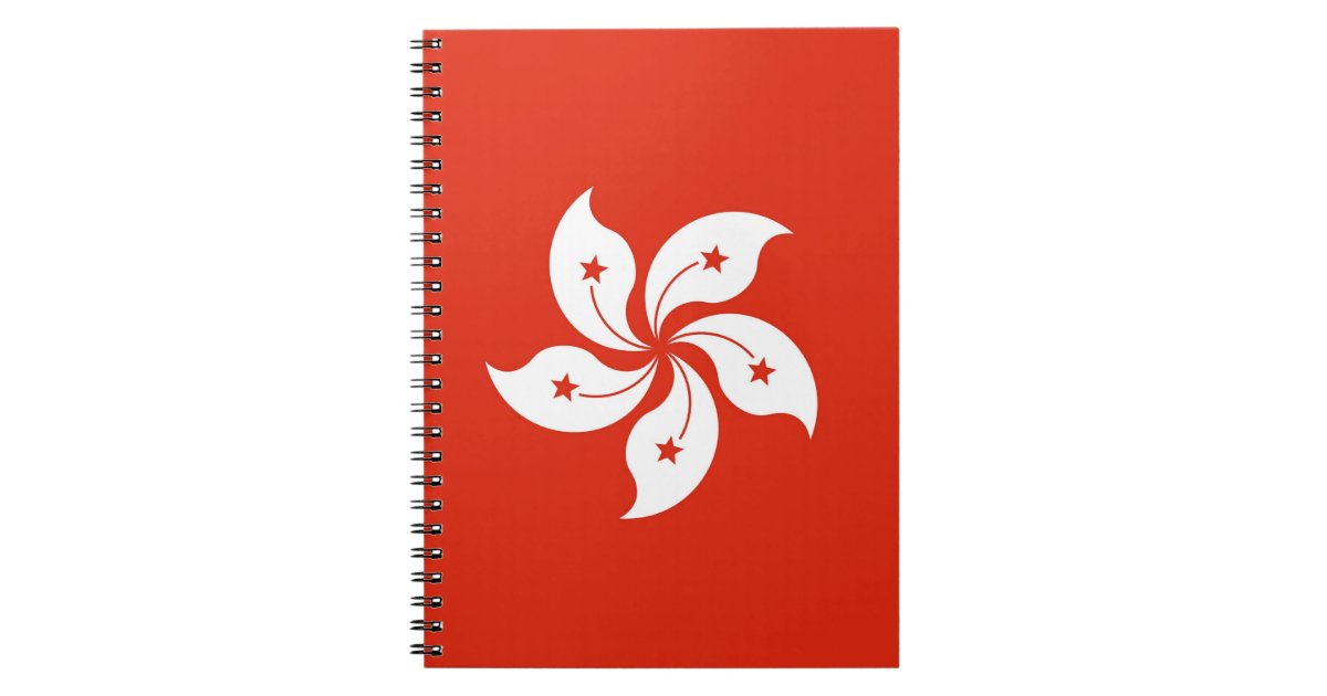 Notebook with Flag of Hong Kong, China | Zazzle