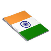 Notebook with Flag of India | Zazzle