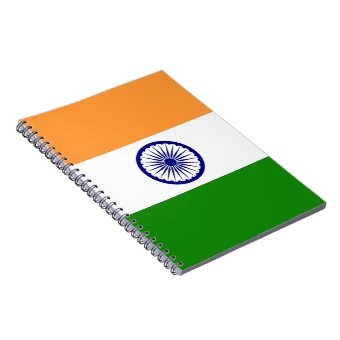 Notebook with Flag of India | Zazzle