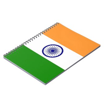 Notebook with Flag of India | Zazzle
