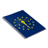 Notebook with Flag of Indiana State | Zazzle