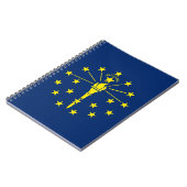 Notebook with Flag of Indiana State | Zazzle