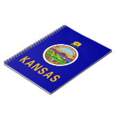 Notebook with Flag of Kansas State | Zazzle