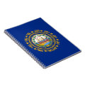 Notebook with Flag of New Hampshire State | Zazzle