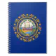 Notebook with Flag of New Hampshire State | Zazzle
