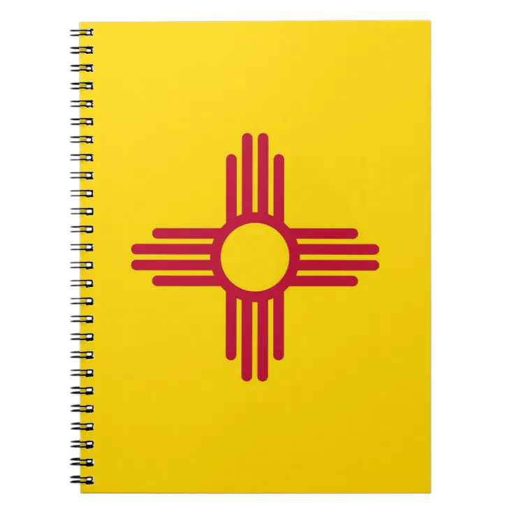 Notebook with Flag of New Mexico State | Zazzle