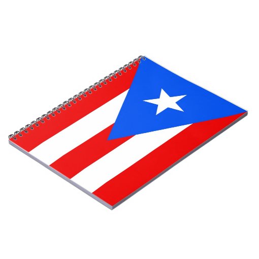 Notebook with Flag of Puerto Rico State | Zazzle