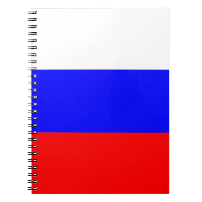 Notebook with Flag of Russia | Zazzle