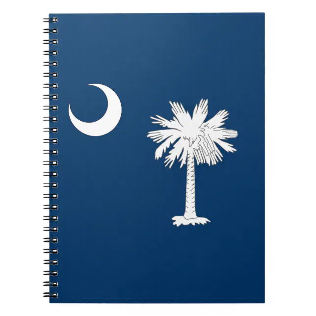 Notebook with Flag of South Carolina State | Zazzle