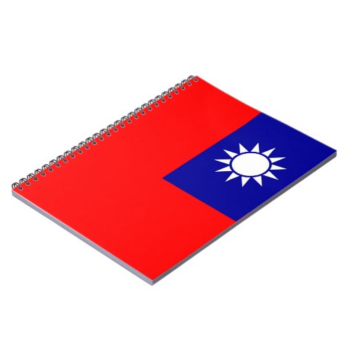 Notebook with Flag of Taiwan | Zazzle