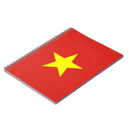 Notebook with Flag of Vietnam | Zazzle