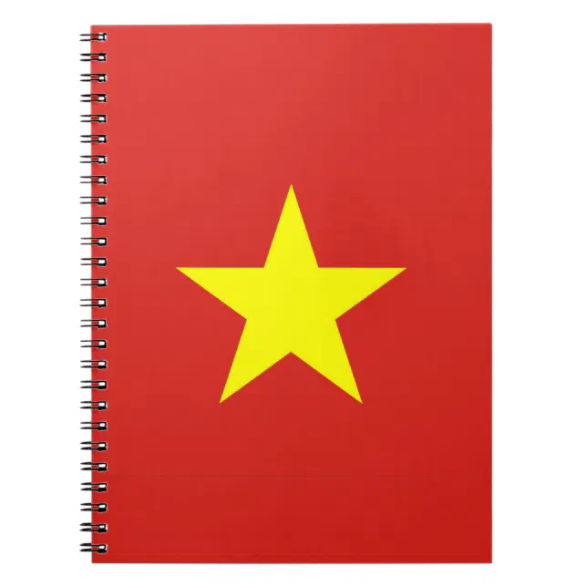 Notebook with Flag of Vietnam | Zazzle