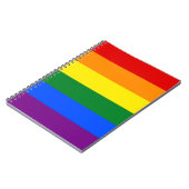 Notebook with Rainbow LGBT Pride Flag | Zazzle