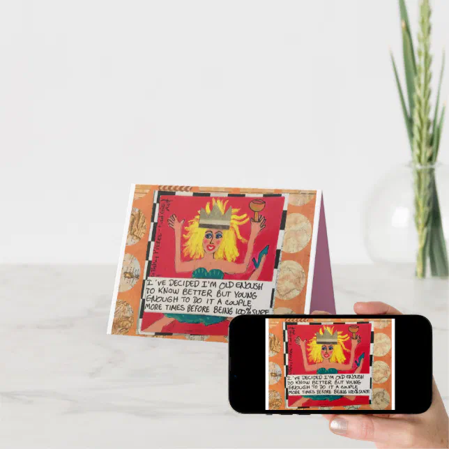 NOTECARD-I'VE DECIDED I"M OLD ENOUGH TO KNOW BETTE CARD | Zazzle