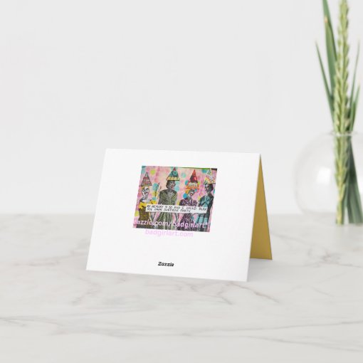 NOTECARD- NO REGRETS. CARD | Zazzle