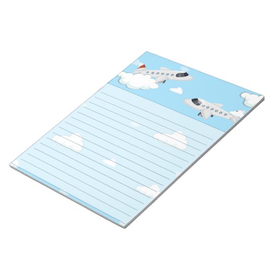 Notepad-Airplanes Notepad | Zazzle.com