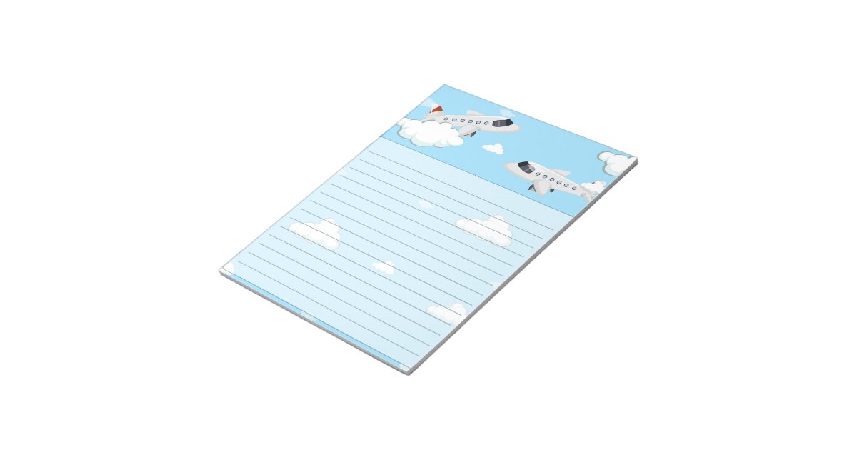 Notepad-Airplanes Notepad | Zazzle