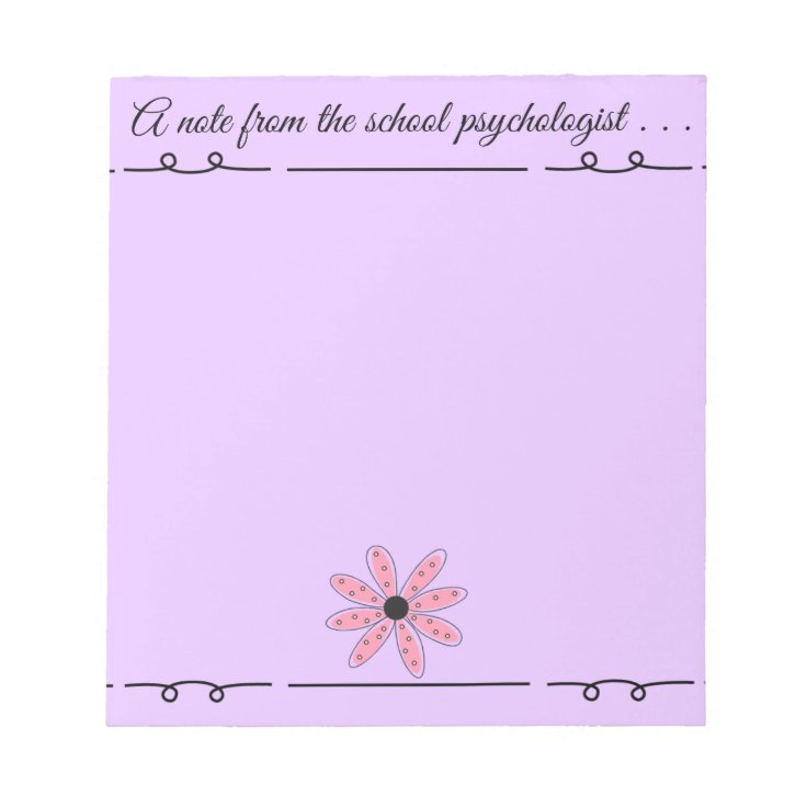 Notepad for School Psychologists | Zazzle