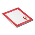 Notepad-Santa Glitter Christmas Notepad | Zazzle