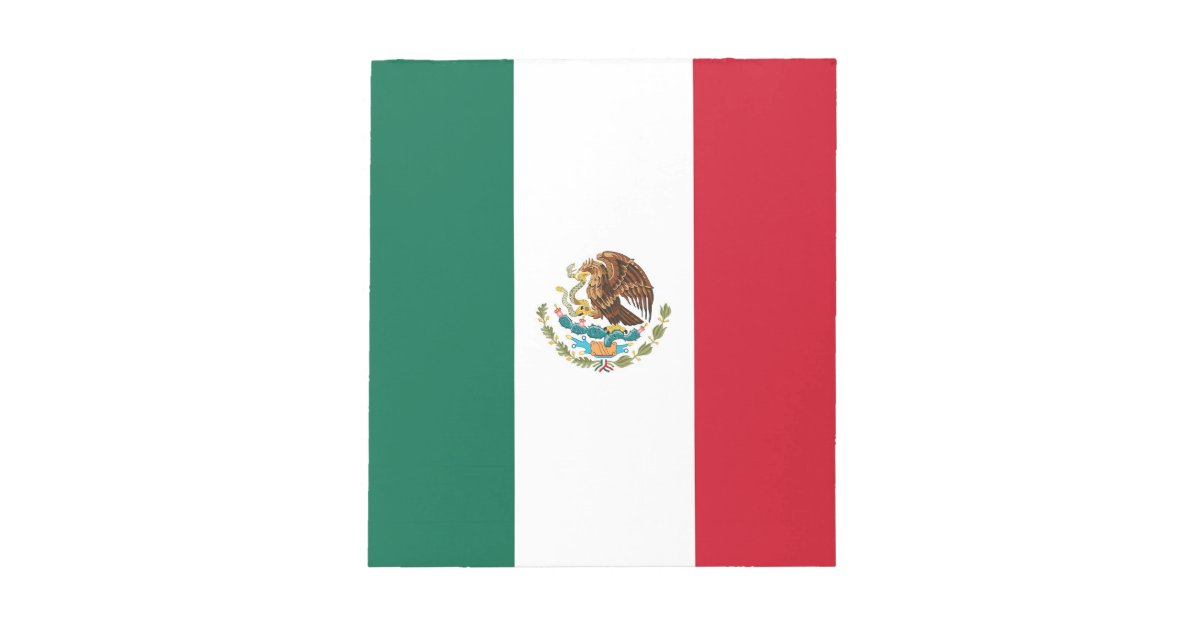 Notepad with Flag of Mexico | Zazzle