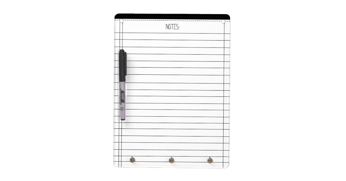 Notes Dry Erase Board | Zazzle