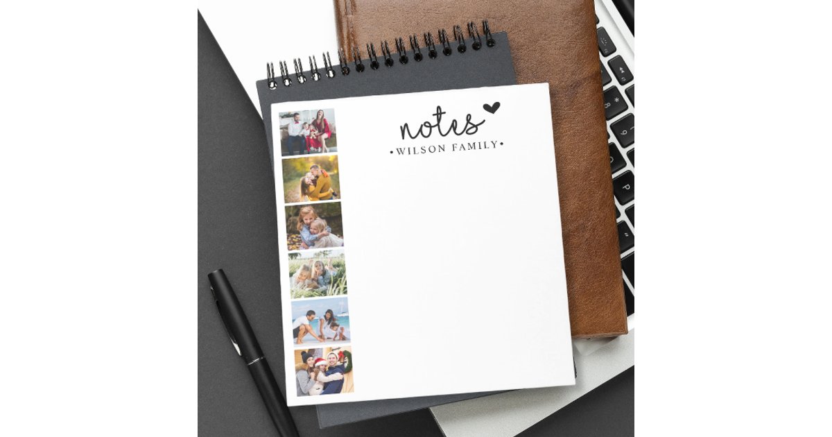 Notes Photo Collage Family | Zazzle