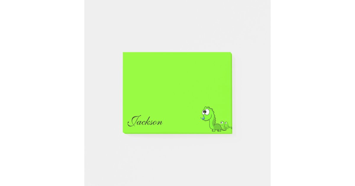 Notes Post it Notes, Dinosaur | Zazzle