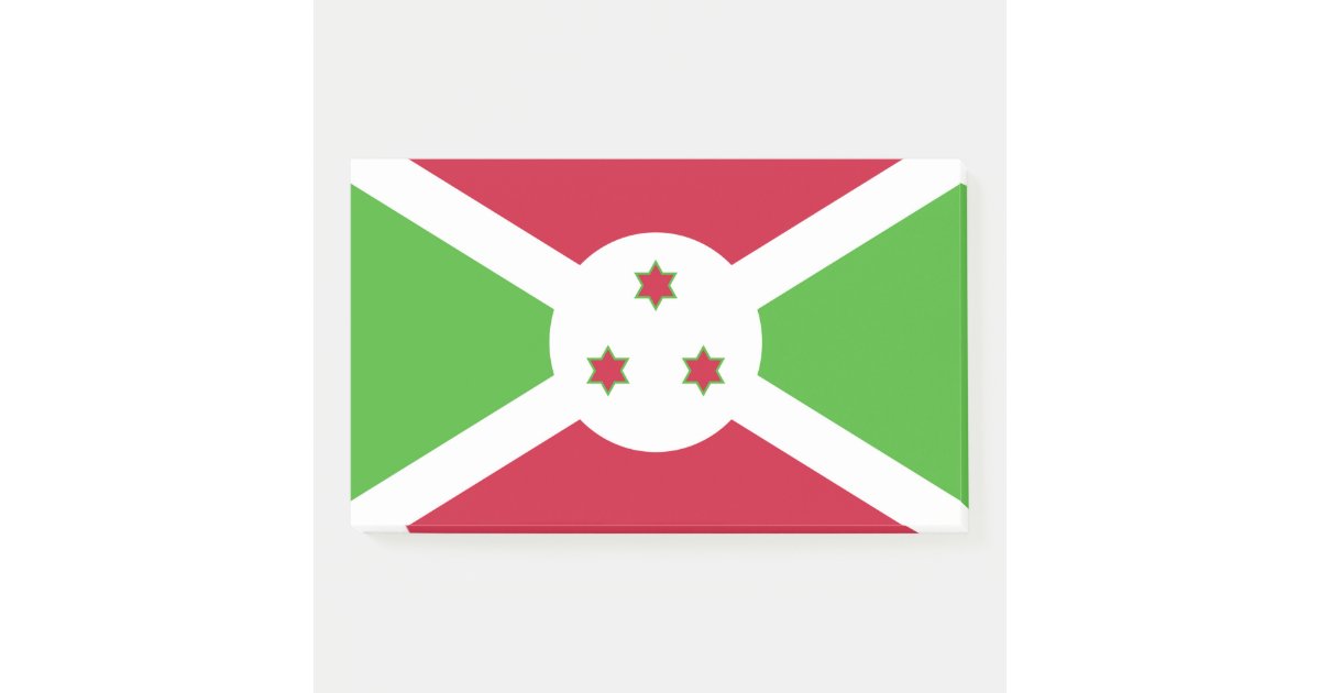 Notes with flag of Burundi | Zazzle