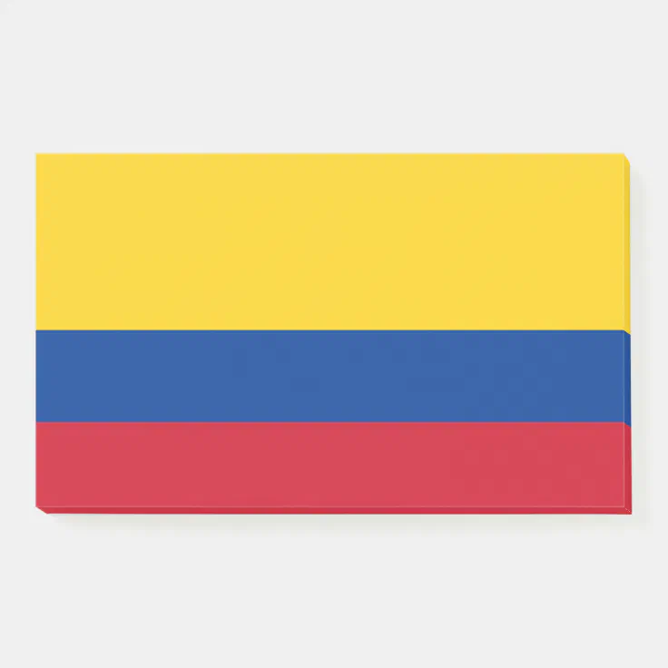 Notes with flag of Colombia | Zazzle