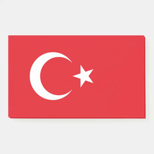 Notes with flag of Turkey | Zazzle