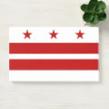 Notes with flag of Washington DC, USA | Zazzle
