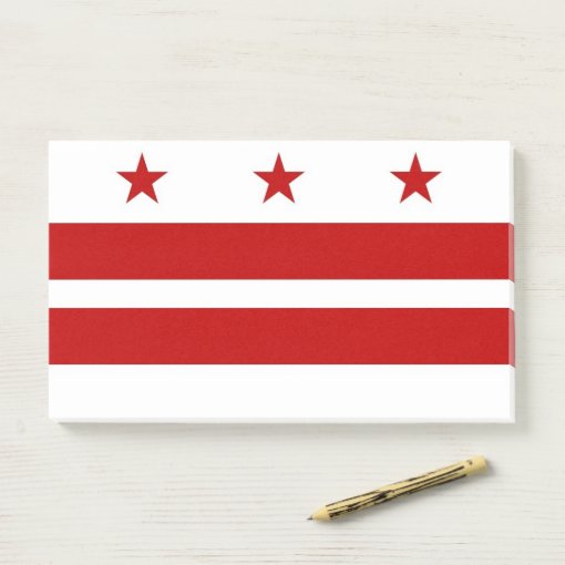 Notes with flag of Washington DC, USA | Zazzle